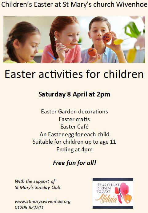 Easter workshop 2023 for children | stmaryswivenhoe